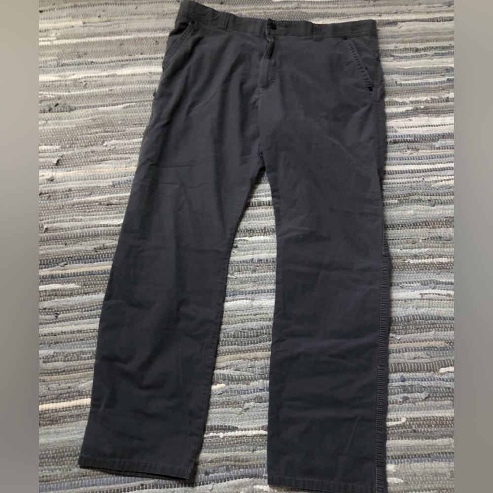 Wrangler Gray Flex Cargo Pants Straight Leg, Waist 20… - Gem